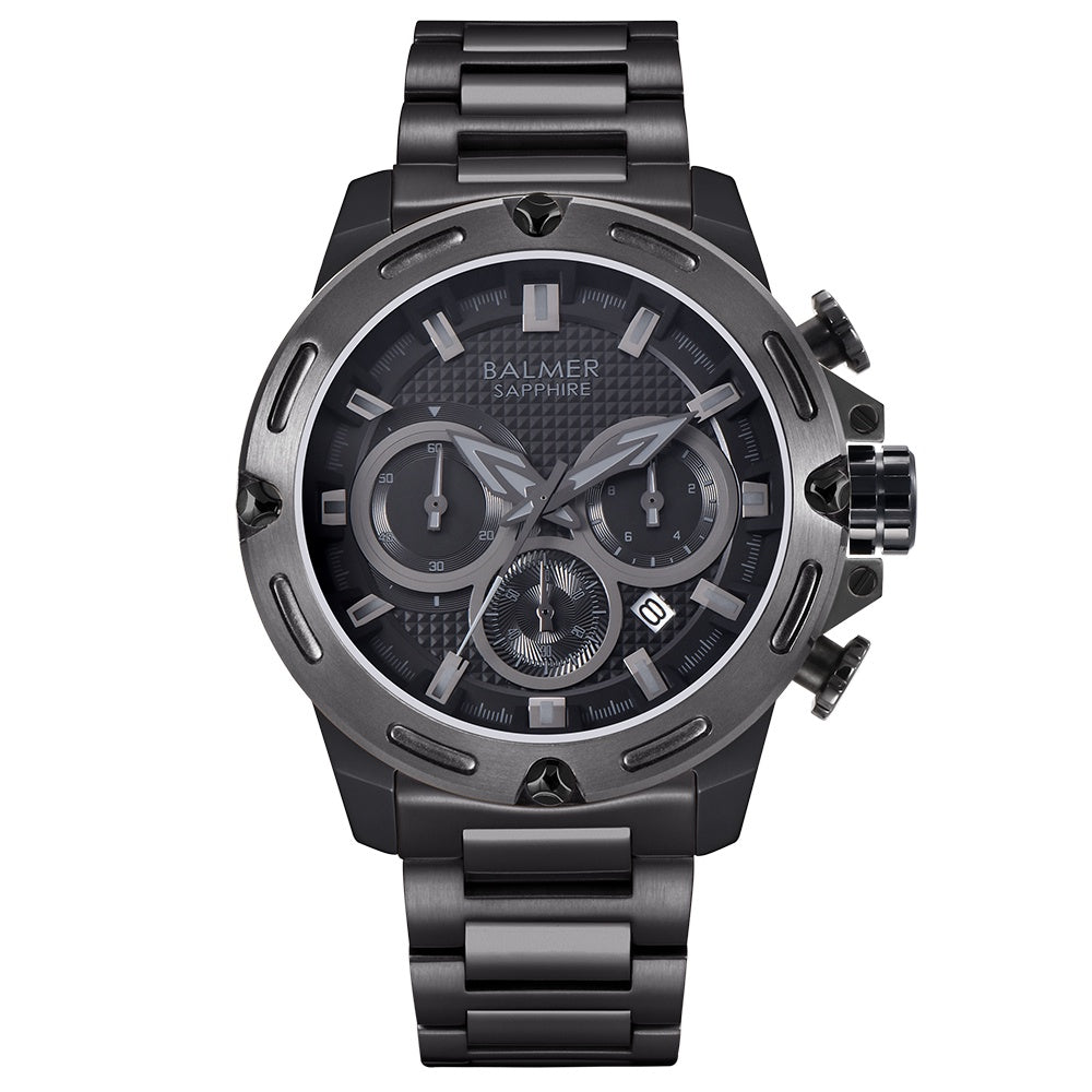 PROMO BALMER B.8160 JAM TANGAN PRIA ORIGINAL STAINLESS 5CM CHRONO AKTI ...