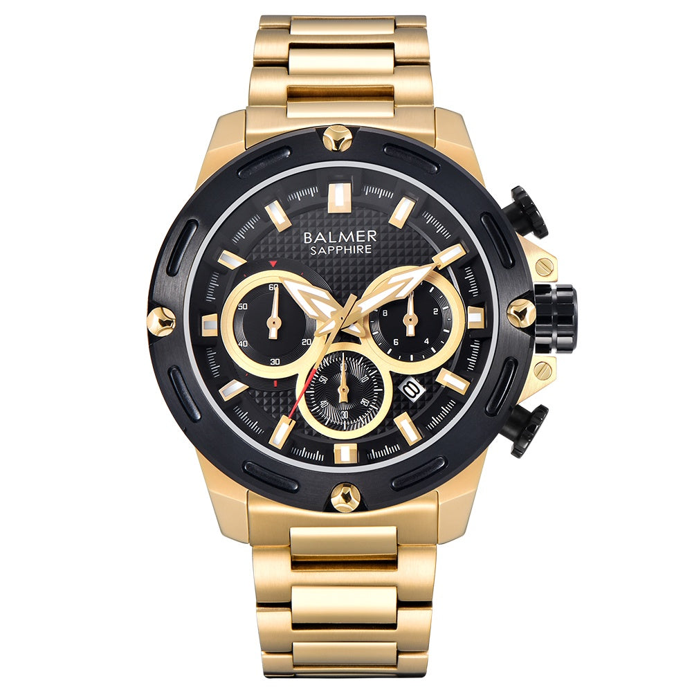 PROMO BALMER B.8160 JAM TANGAN PRIA ORIGINAL STAINLESS 5CM CHRONO AKTI ...