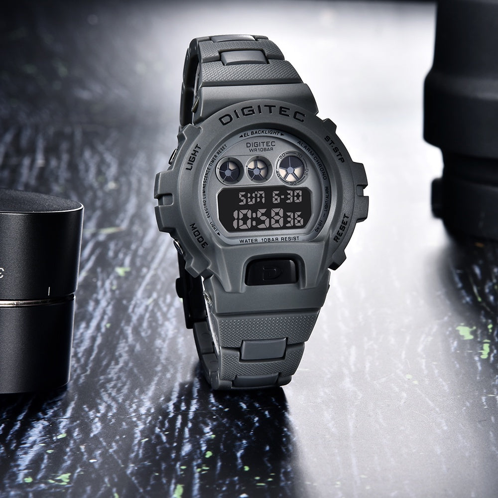 DIGITEC Jam Tangan Pria Digital DG-5198R with Digital Features – Time ...